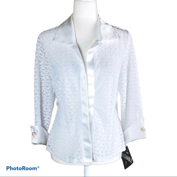 R & M Richards | Tops | R M Richards Cocktail Jacket Wjeweled Buttons 2 ...